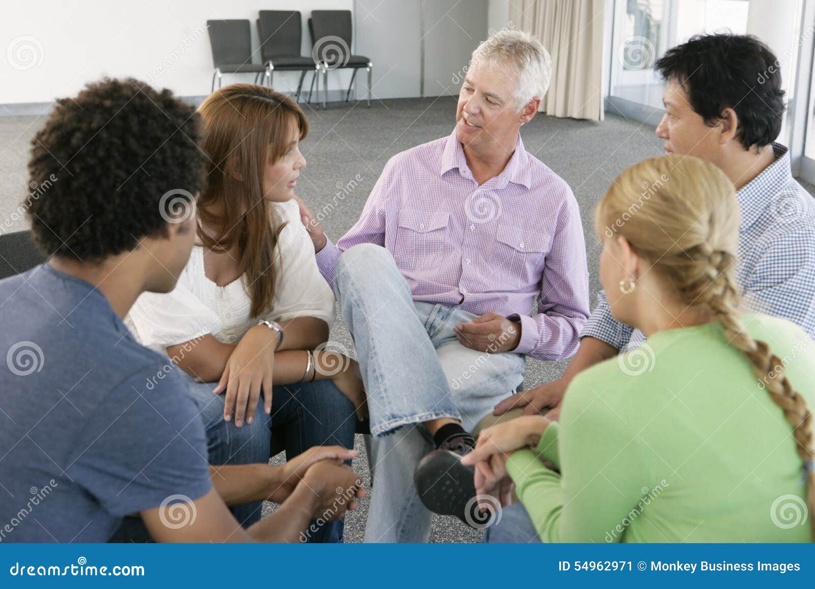 Meeting of Support Group stock image. Image of caucasian - 54962971