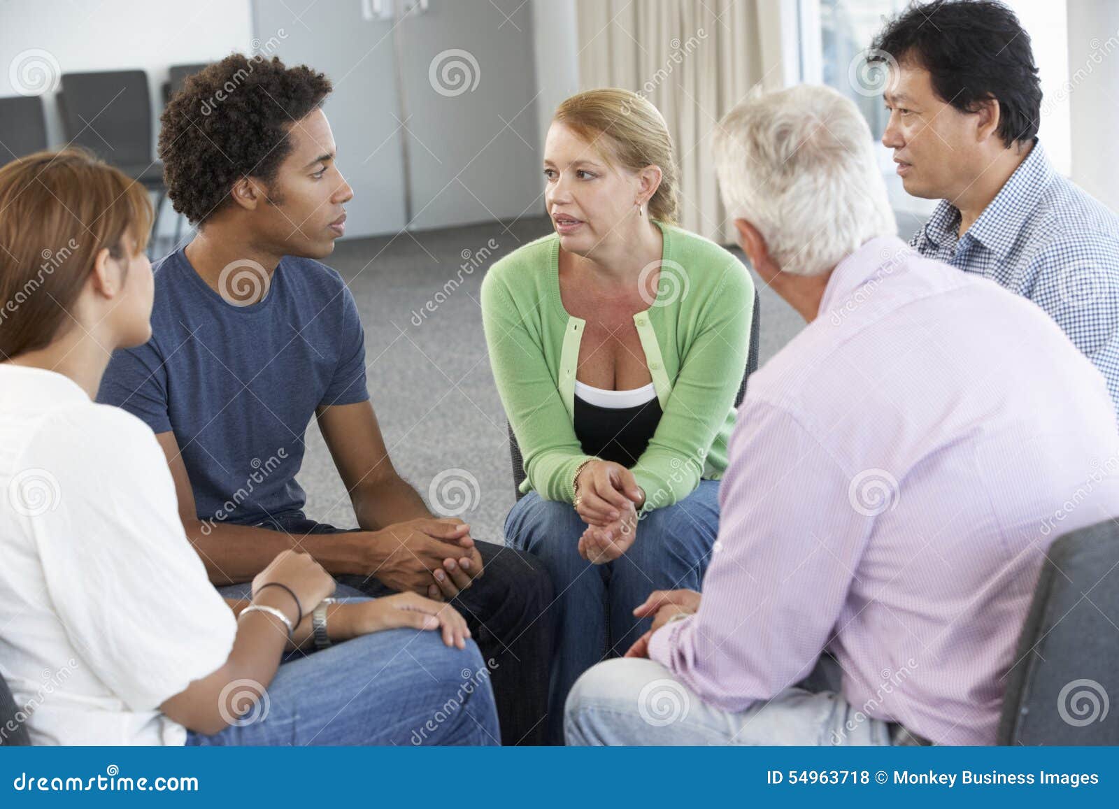 Meeting of Support Group stock photo. Image of middle - 54963718