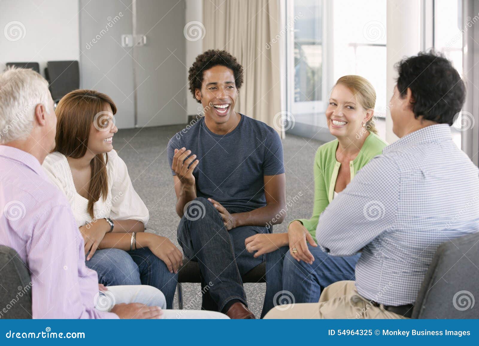 Meeting of Support Group stock image. Image of discussion - 54964325