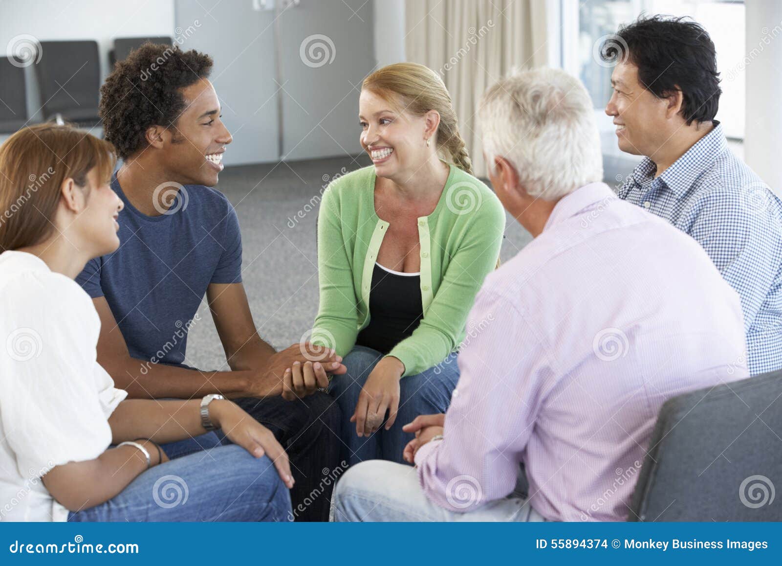 Meeting of Support Group stock photo. Image of american - 55894374