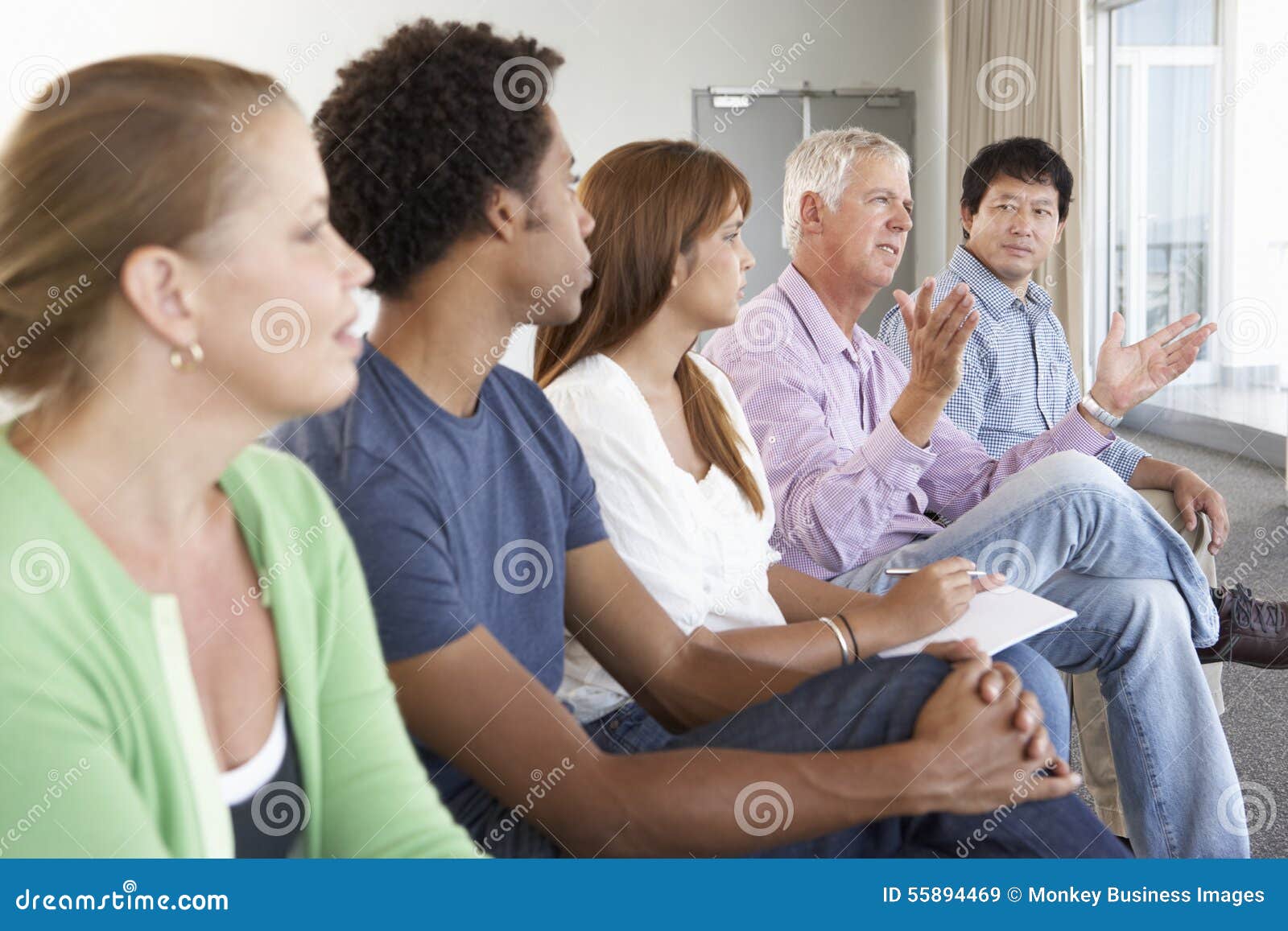 Meeting of Support Group stock image. Image of male, american - 55894469