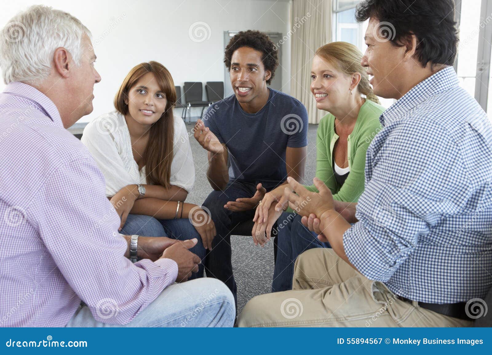 Meeting of Support Group stock image. Image of middle - 55894567
