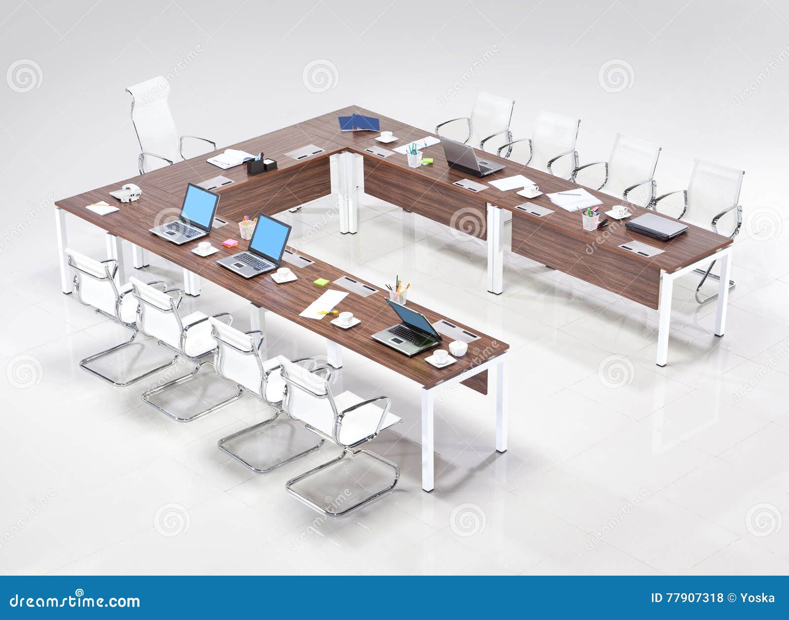 Meeting table stock photo. Image of indoors, director - 77907318