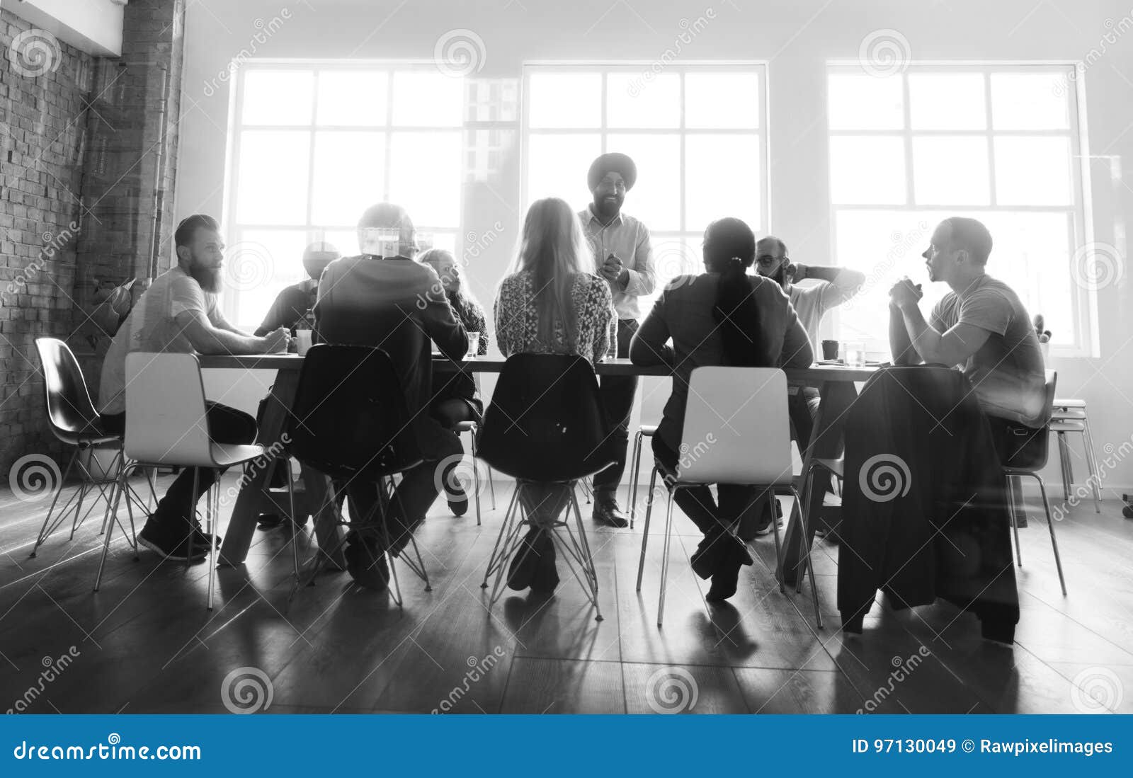Meeting Table Networking Sharing Concept Stock Image - Image of event ...