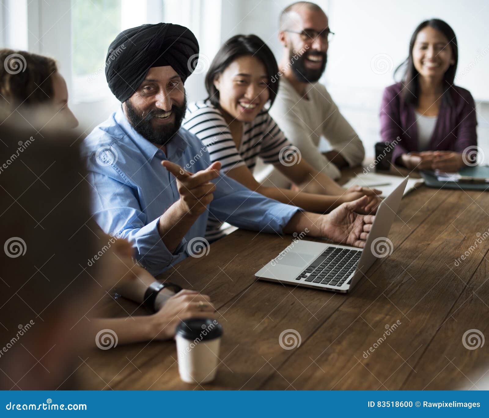 Meeting Table Networking Sharing Concept Stock Photo - Image of seminar ...
