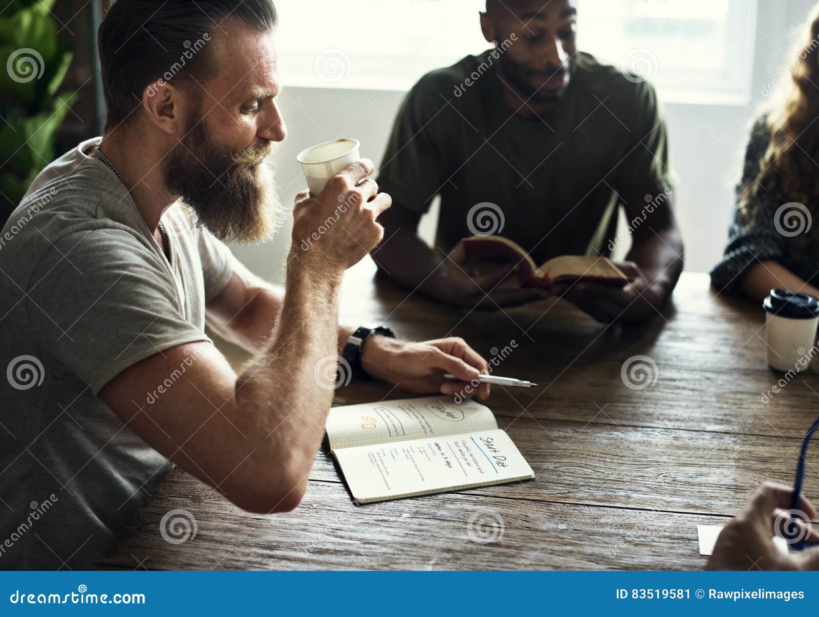 Meeting Table Networking Sharing Concept Stock Image - Image of seminar ...