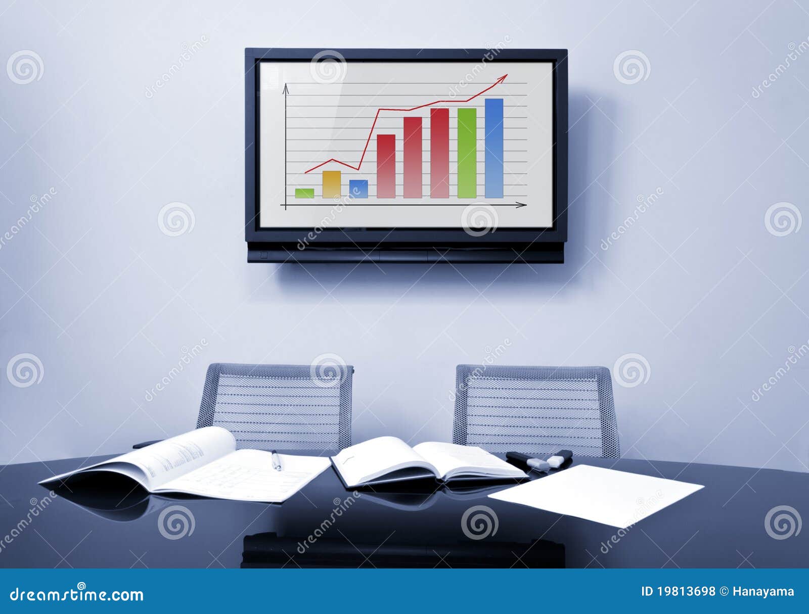 Meeting table at office stock photo. Image of elegant - 19813698
