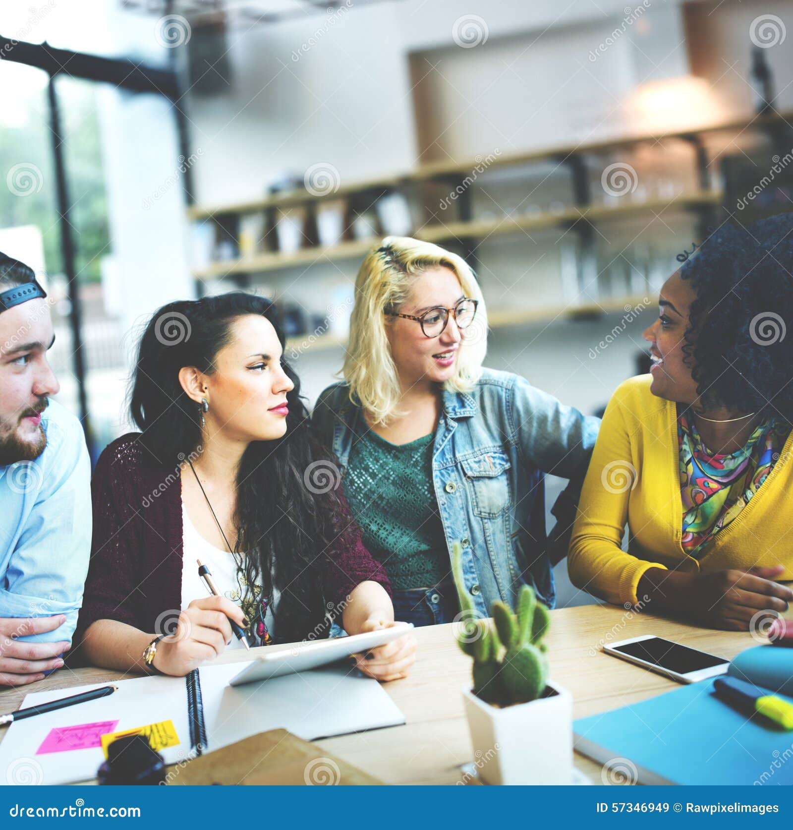 Meeting Talking Discussion Brainstorming Communication Concept Stock ...