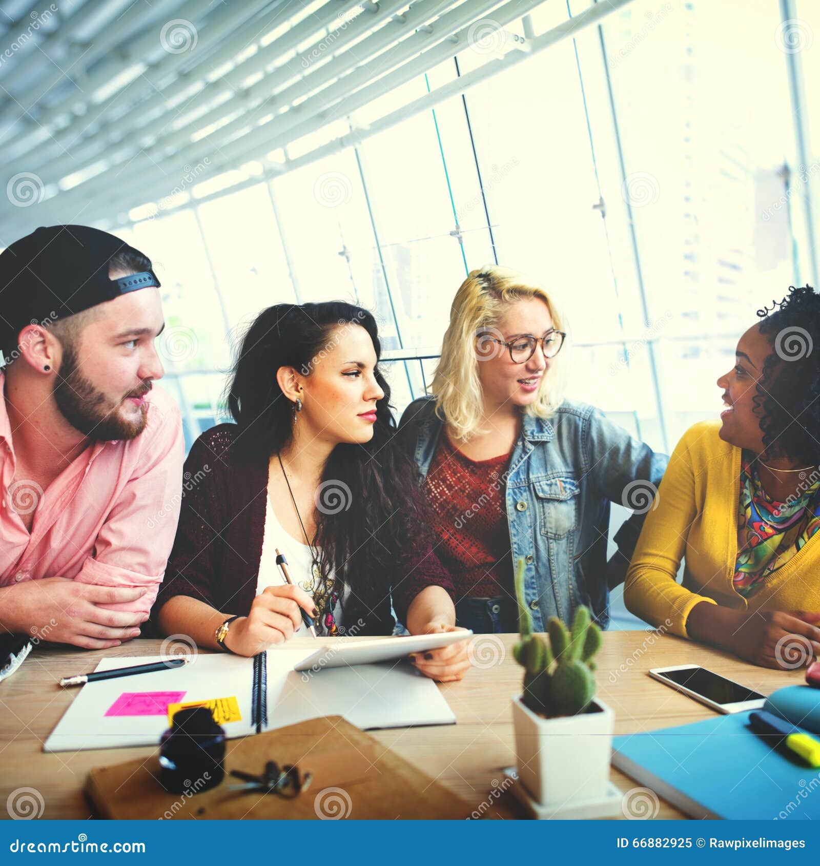 Meeting Talking Discussion Brainstorming Communication Concept Stock ...