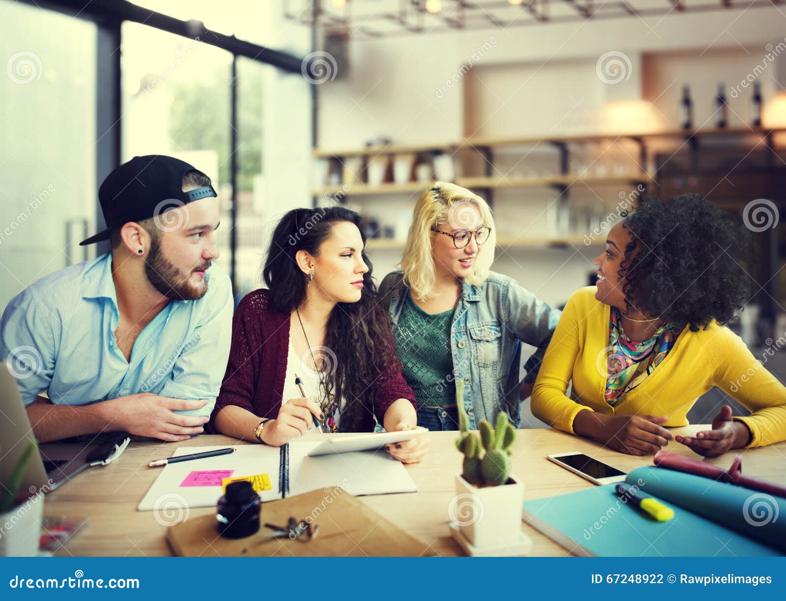 Meeting Talking Discussion Brainstorming Communication Concept Stock ...