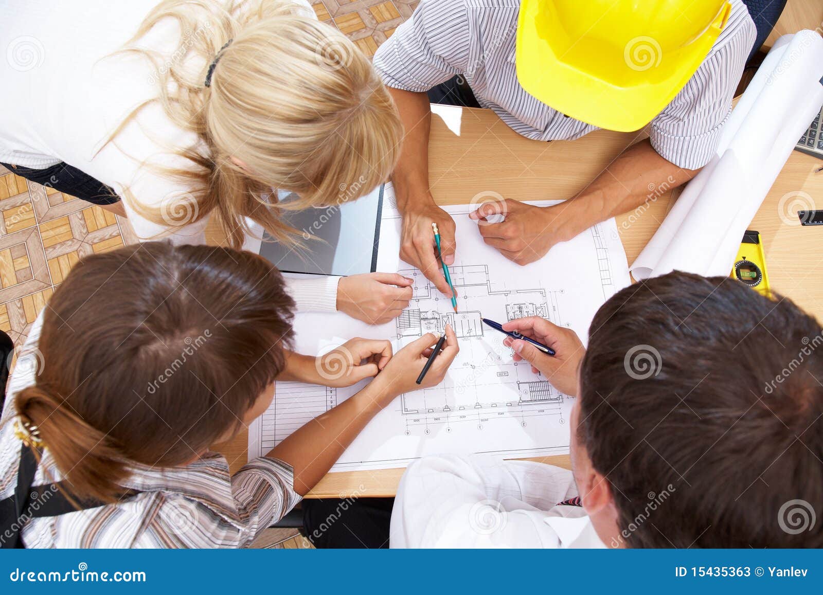 Meeting the Team of Engineers Stock Image - Image of caucasian ...