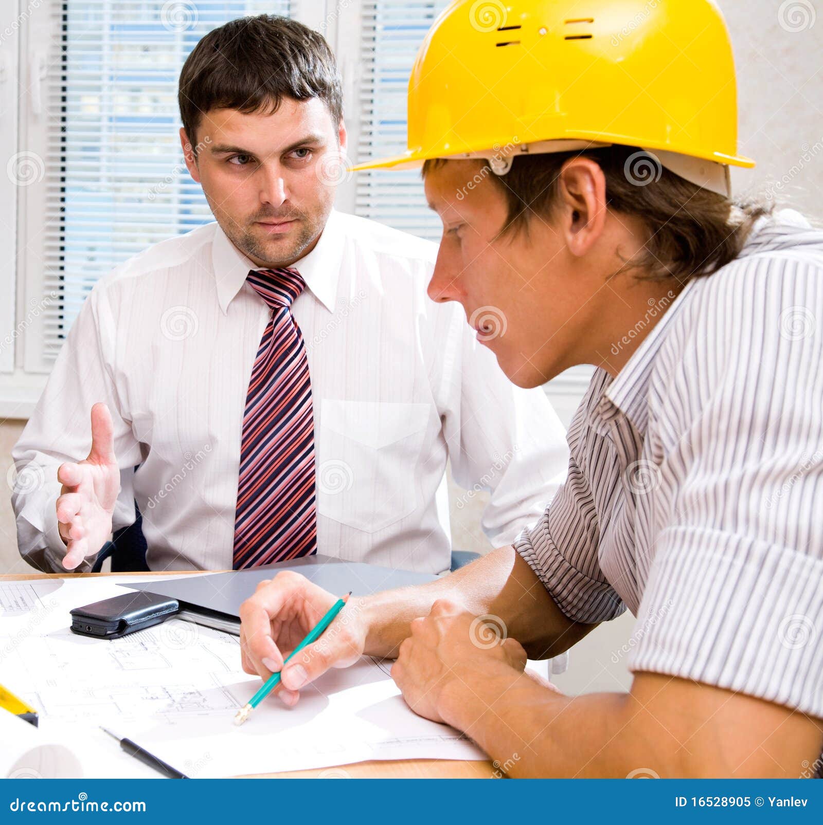 Meeting the Team of Engineers Stock Image - Image of businessman ...