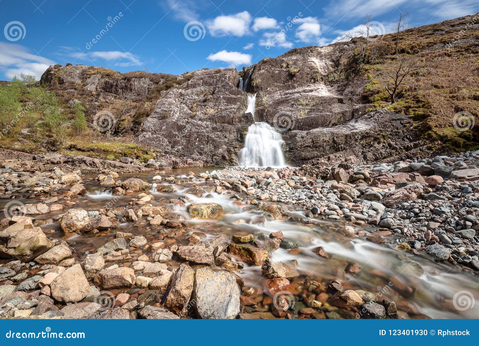 The Meeting of the Three Waters Stock Photo - Image of landscape, glen ...