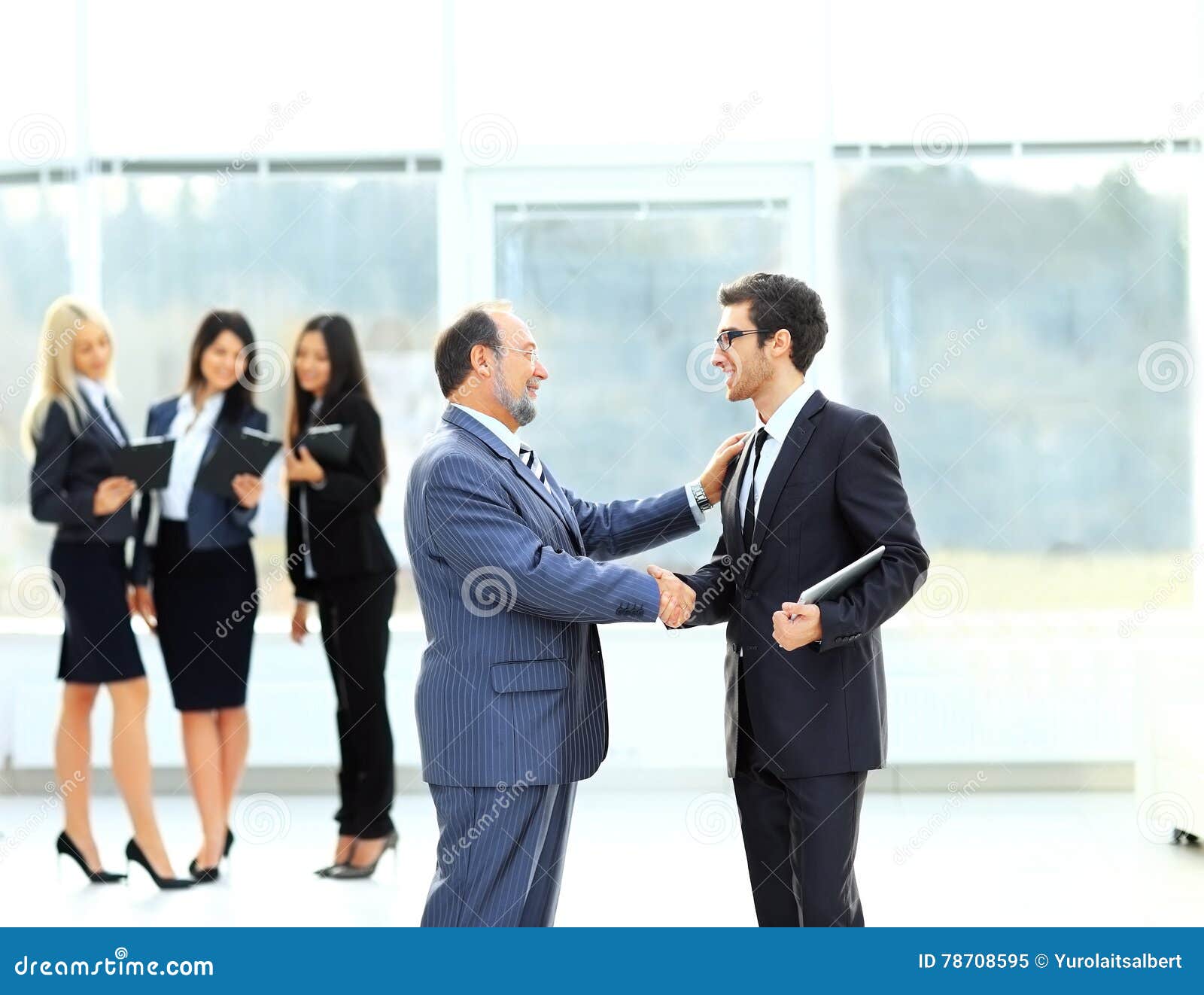 Meeting of Two Business Partners Stock Image - Image of businesswoman ...