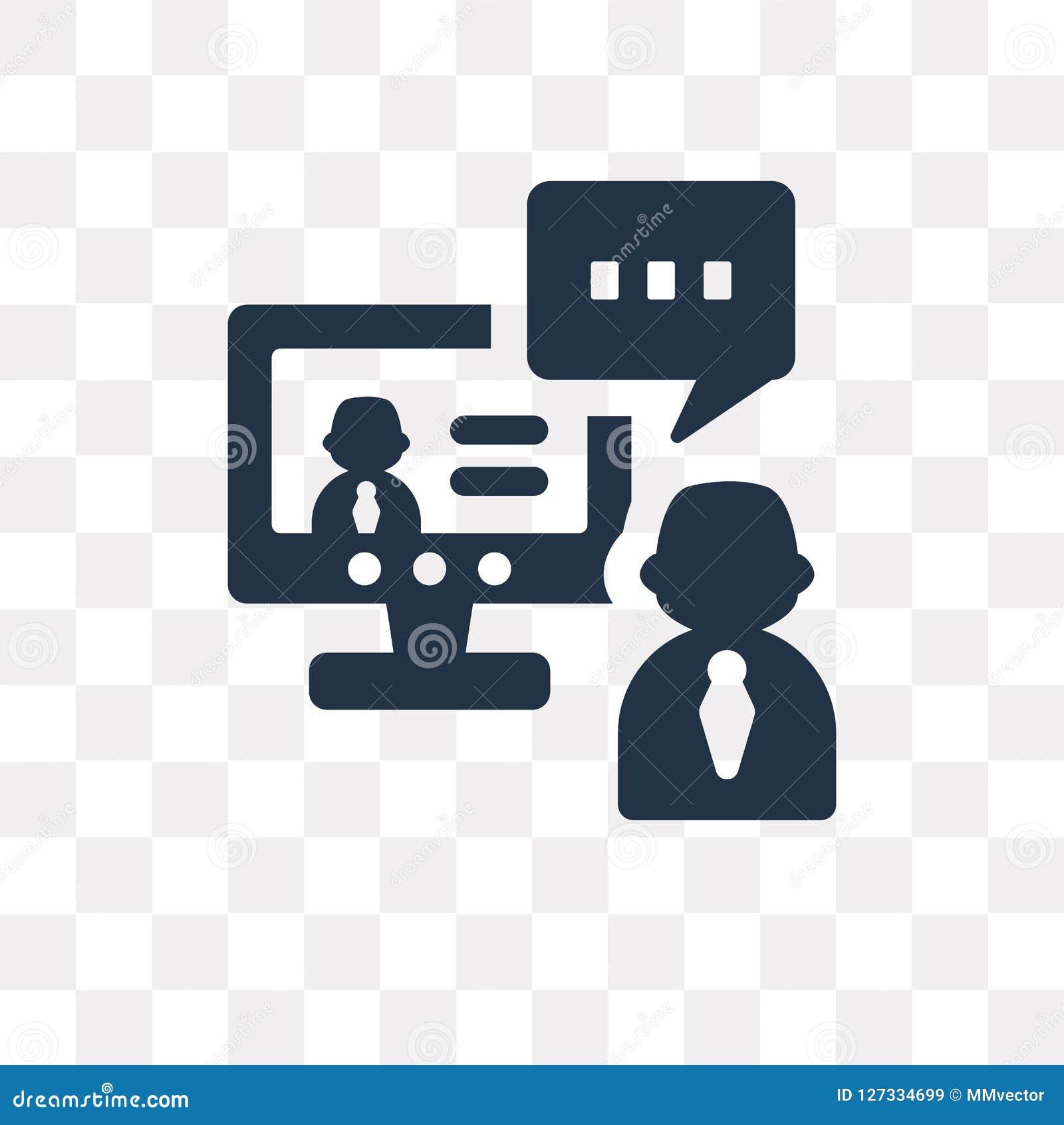 Meeting Vector Icon Isolated on Transparent Background, Meeting Stock ...