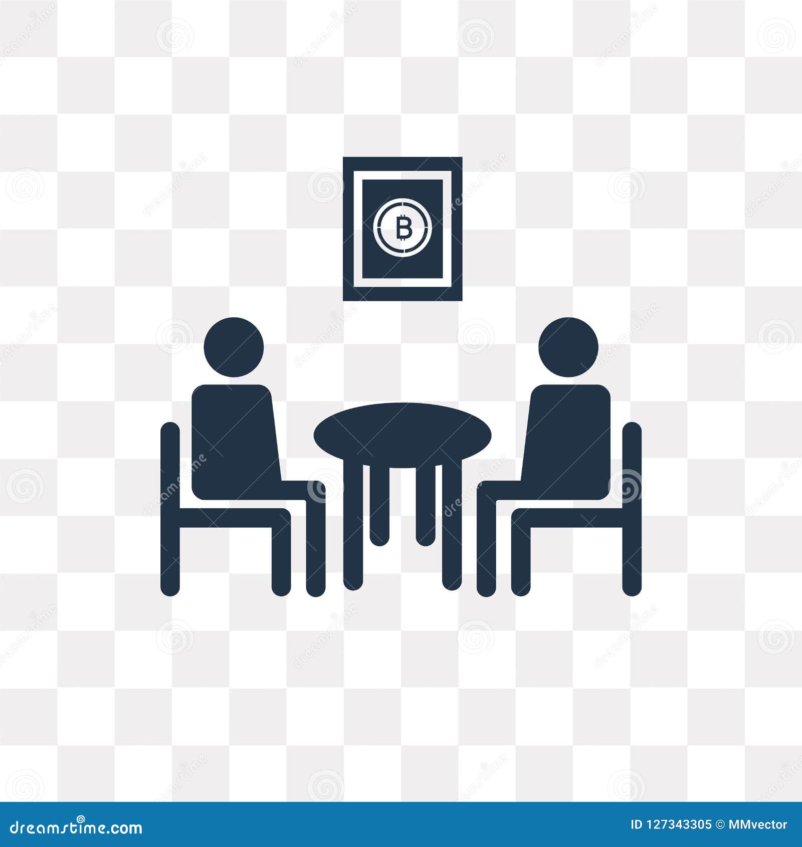 Meeting Vector Icon Isolated on Transparent Background, Meeting Stock ...