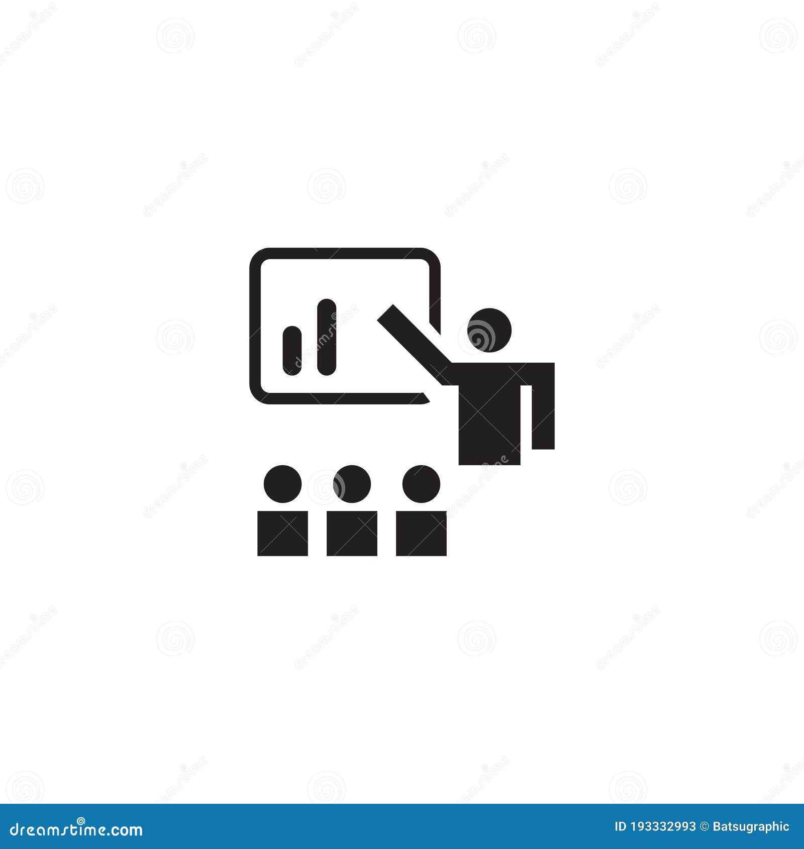Meeting Vector Icon Logo Design Stock Vector - Illustration of support ...