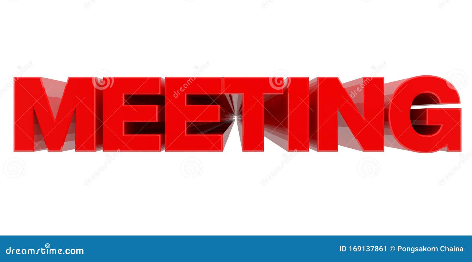 Meetings Helps Achieving Success - Pictured As Word Meetings On A ...