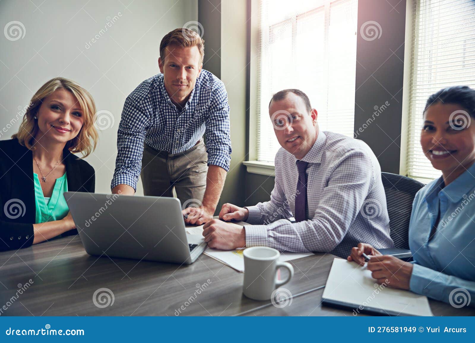 Meetings Keep Us in Sync. Portrait of a Group of Colleagues Having a ...