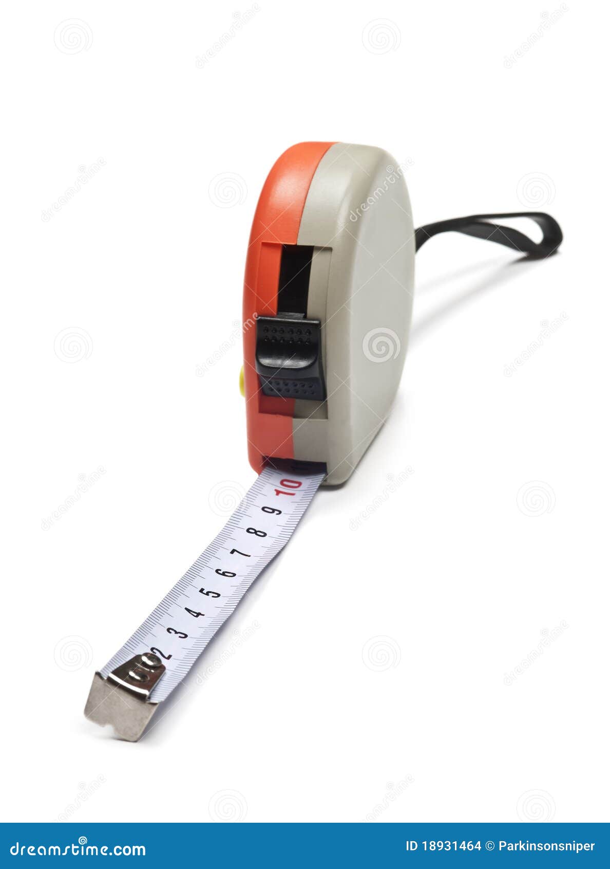 Meetlint stock foto. Image of klem, apparatuur, geel - 18931464