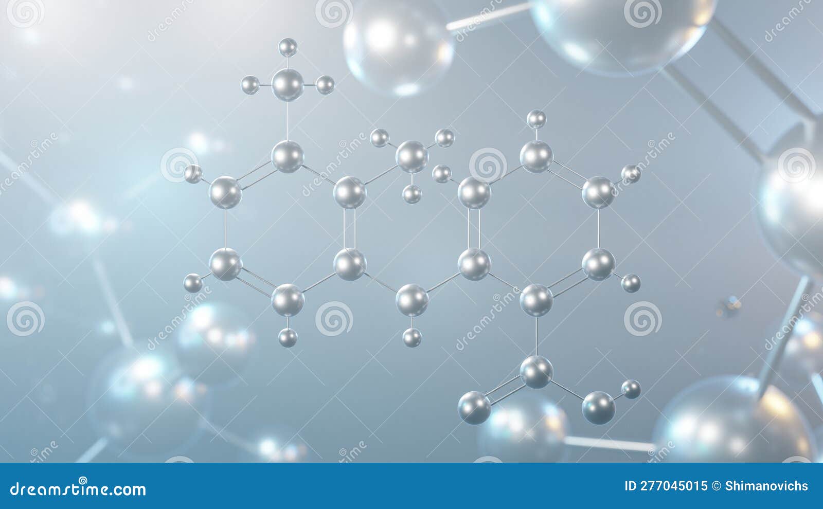 Mefenamic Acid Molecular Structure, 3d Model Molecule, Ponstel ...