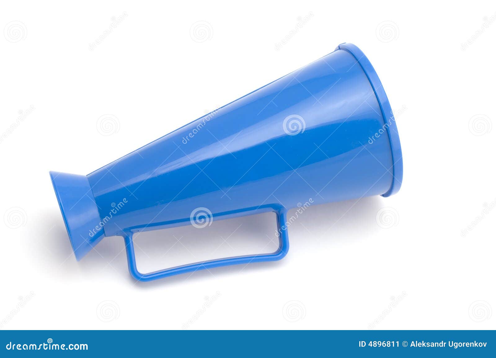 Megáfono azul imagen de archivo. Imagen de sonido, aislado - 4896811