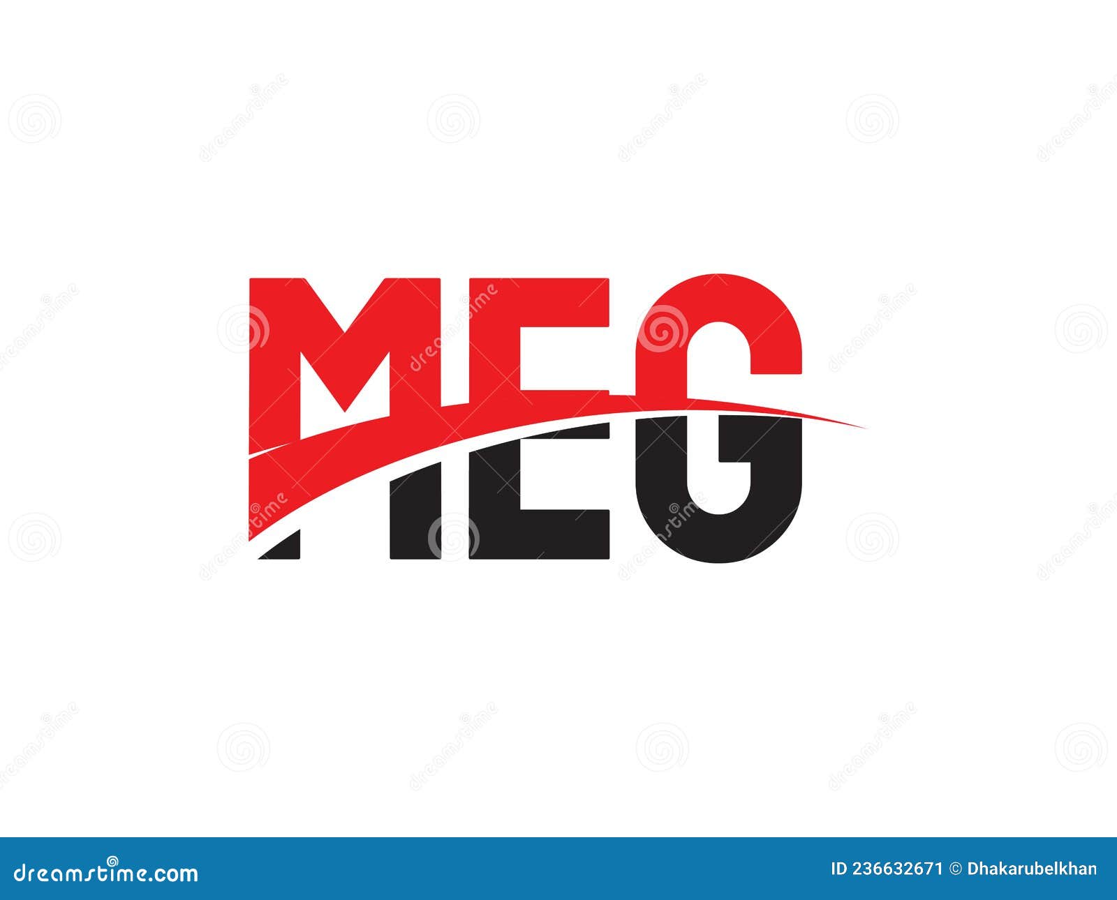 MEG Letter Initial Logo Design Cartoon Vector | CartoonDealer.com ...