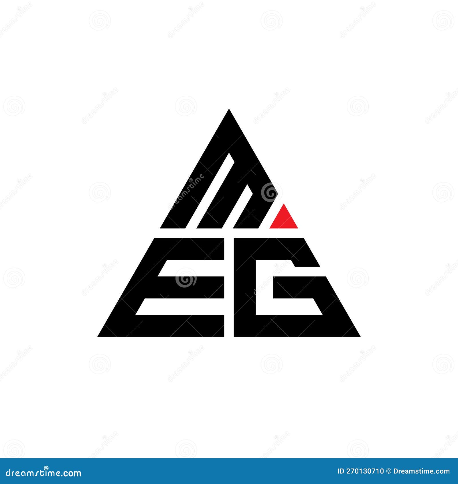 MEG Triangle Letter Logo Design With Triangle Shape. MEG Triangle Logo ...