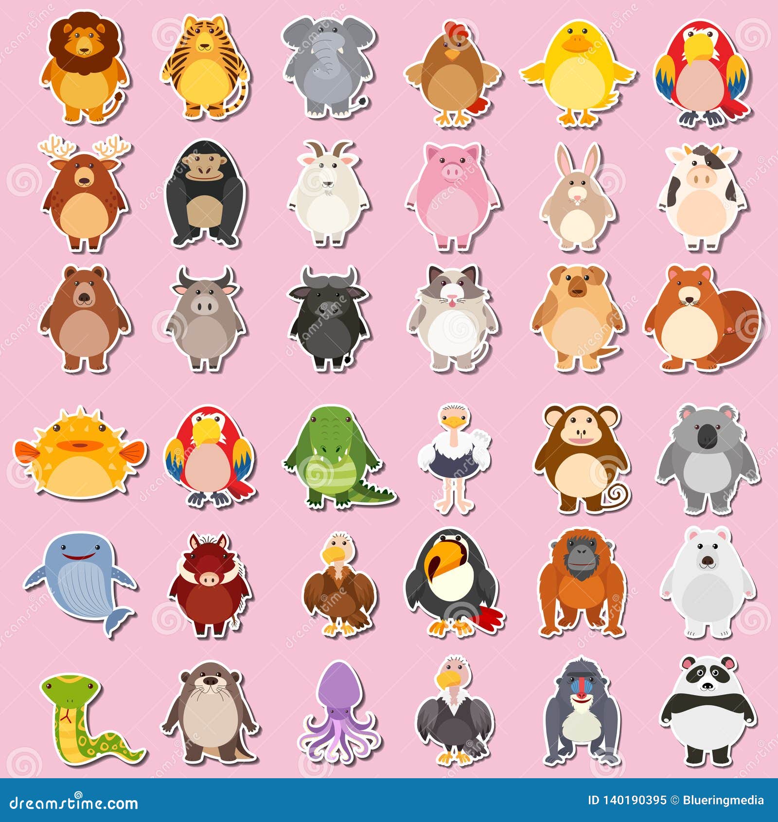 Sticker Pack Of Funny Cartoon Characters, Words And Quotes, Emoji And ...