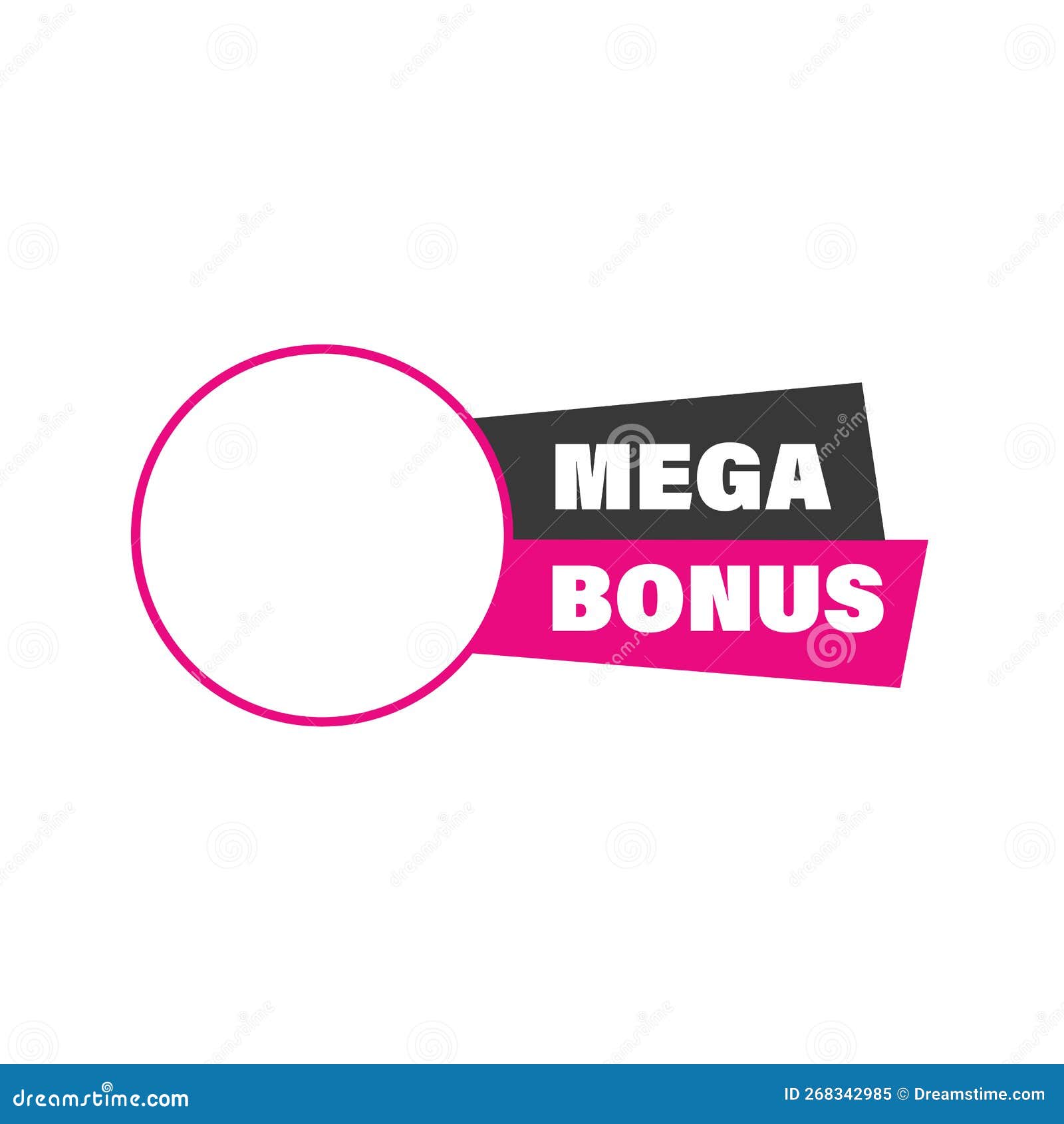 Mega Bonus Speech Bubble. Business Label Promo Offer Stock Vector ...