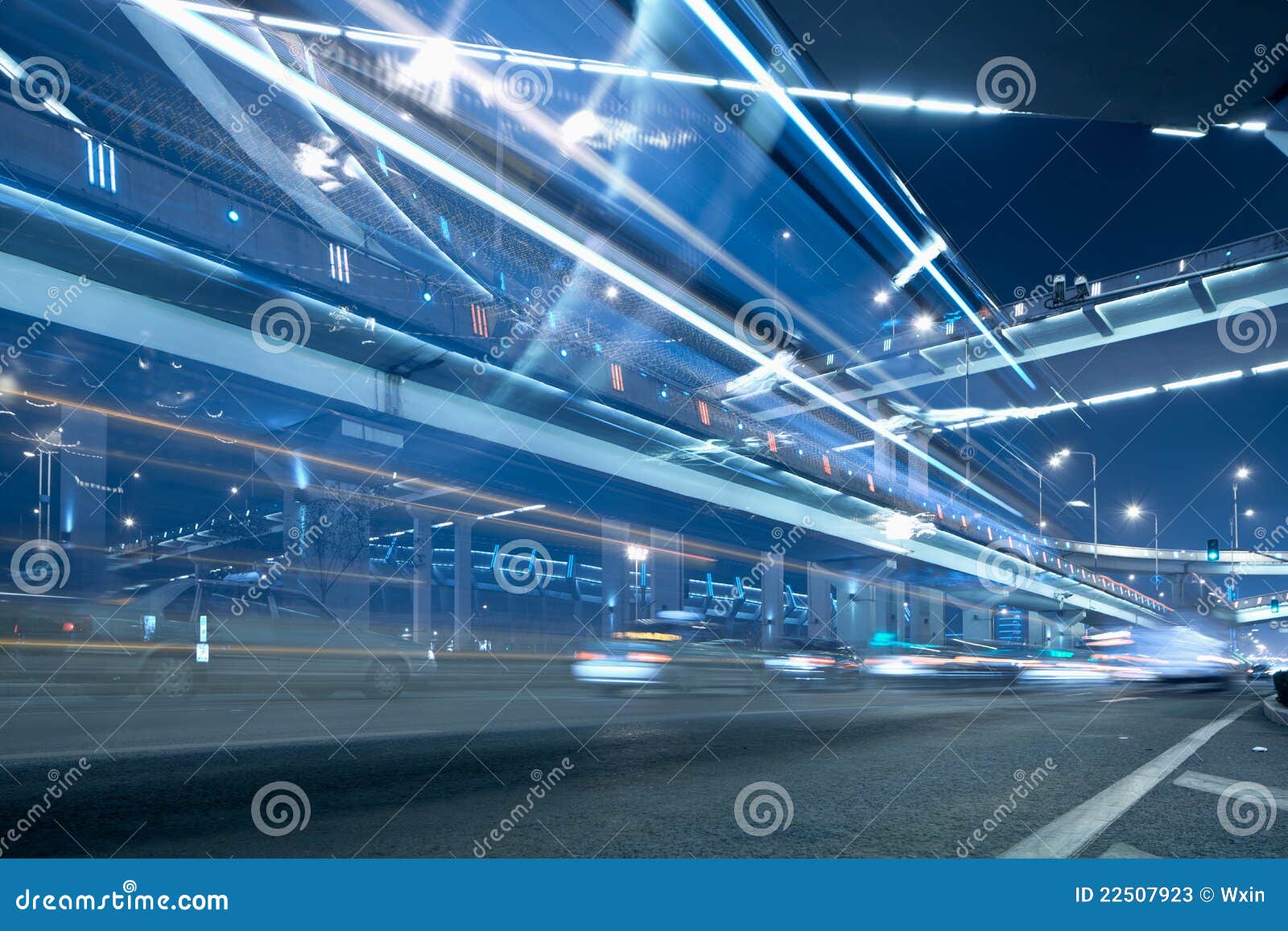 Mega city Highway stock image. Image of city, bridge - 22507923