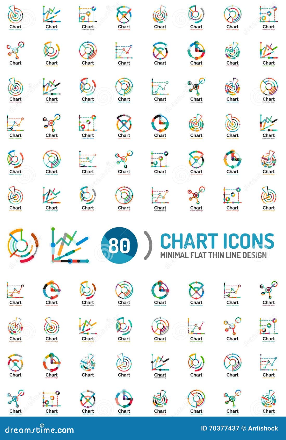 Mega Collection of Chart Business Logos Stock Illustration ...