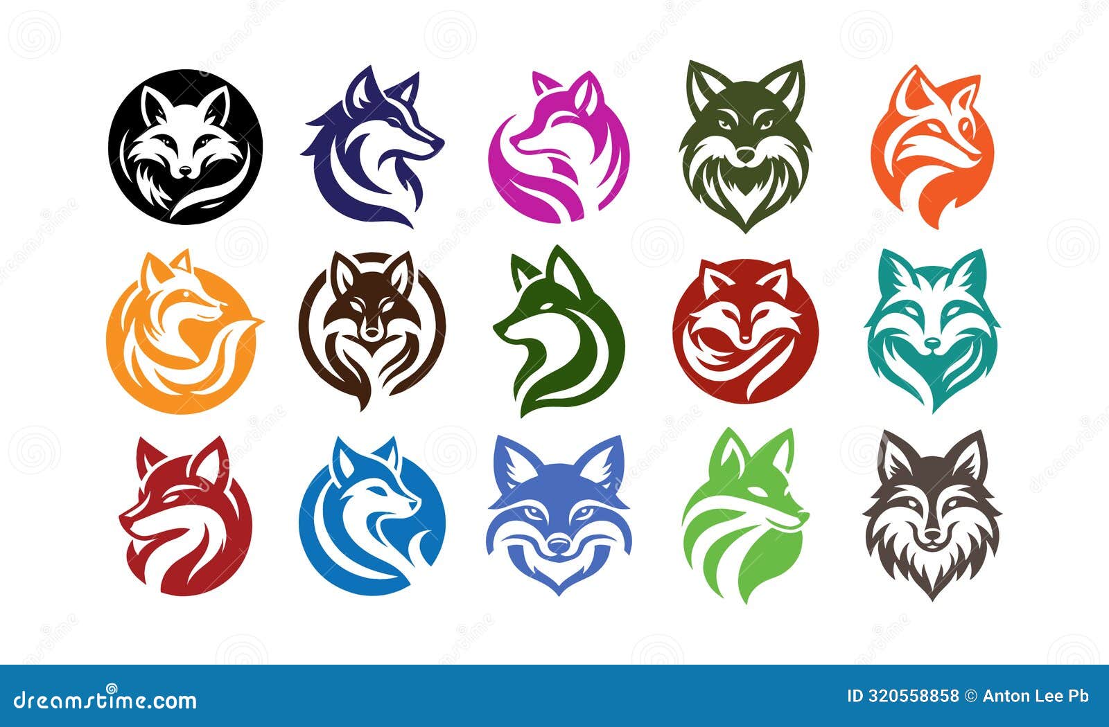 Mega Collection Fox Logo stock vector. Illustration of mega - 320558858