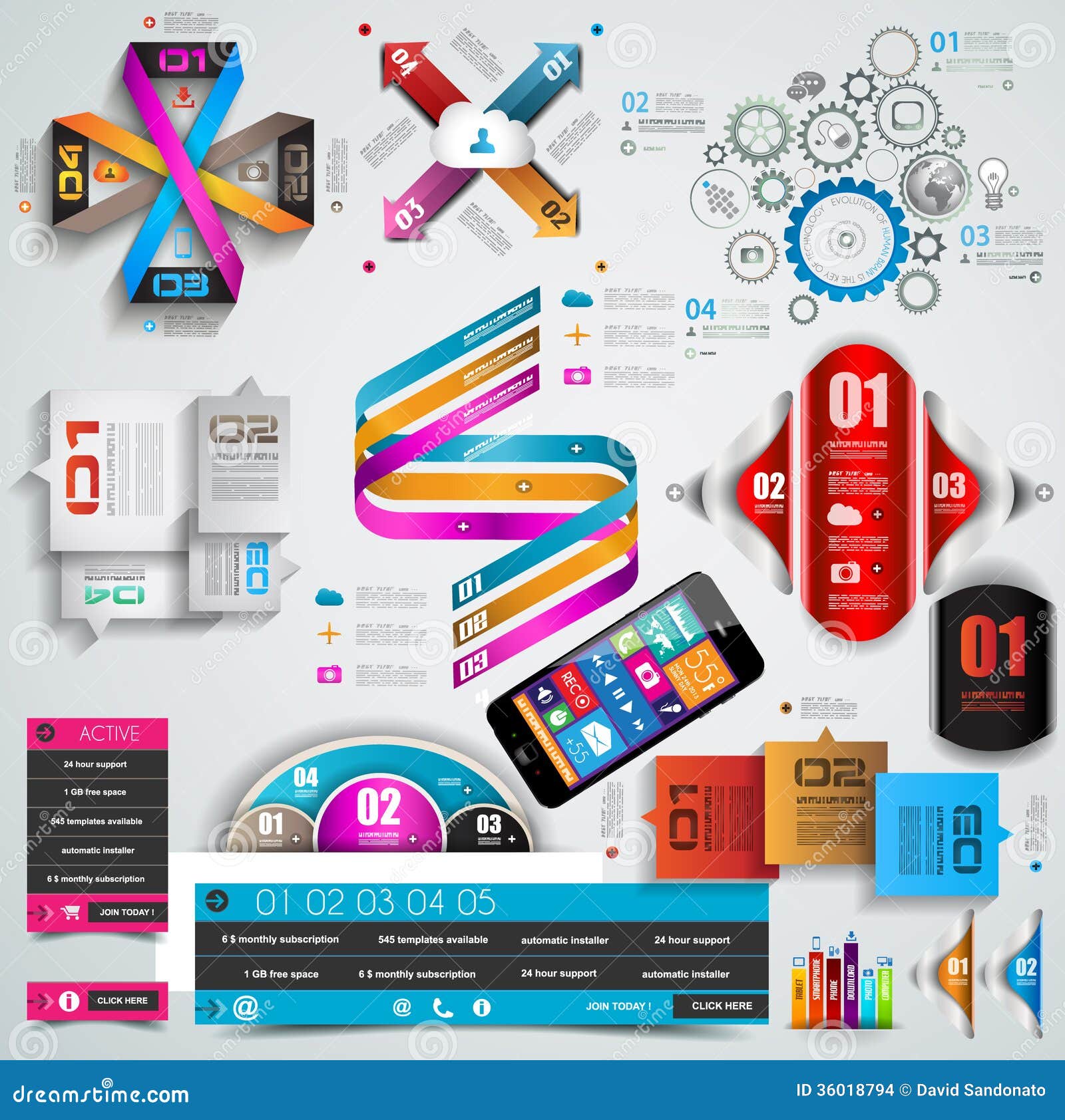 Mega Collection of Quality Infographics Objects . Stock Illustration ...