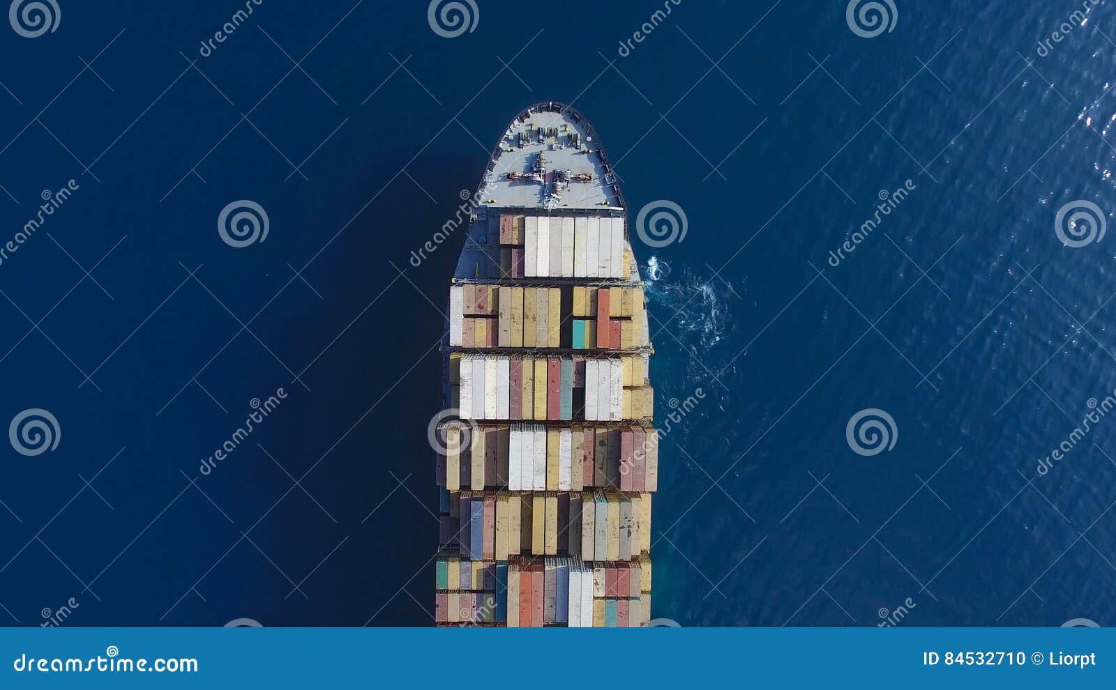 Mega container ship at sea stock photo. Image of blue - 84532710