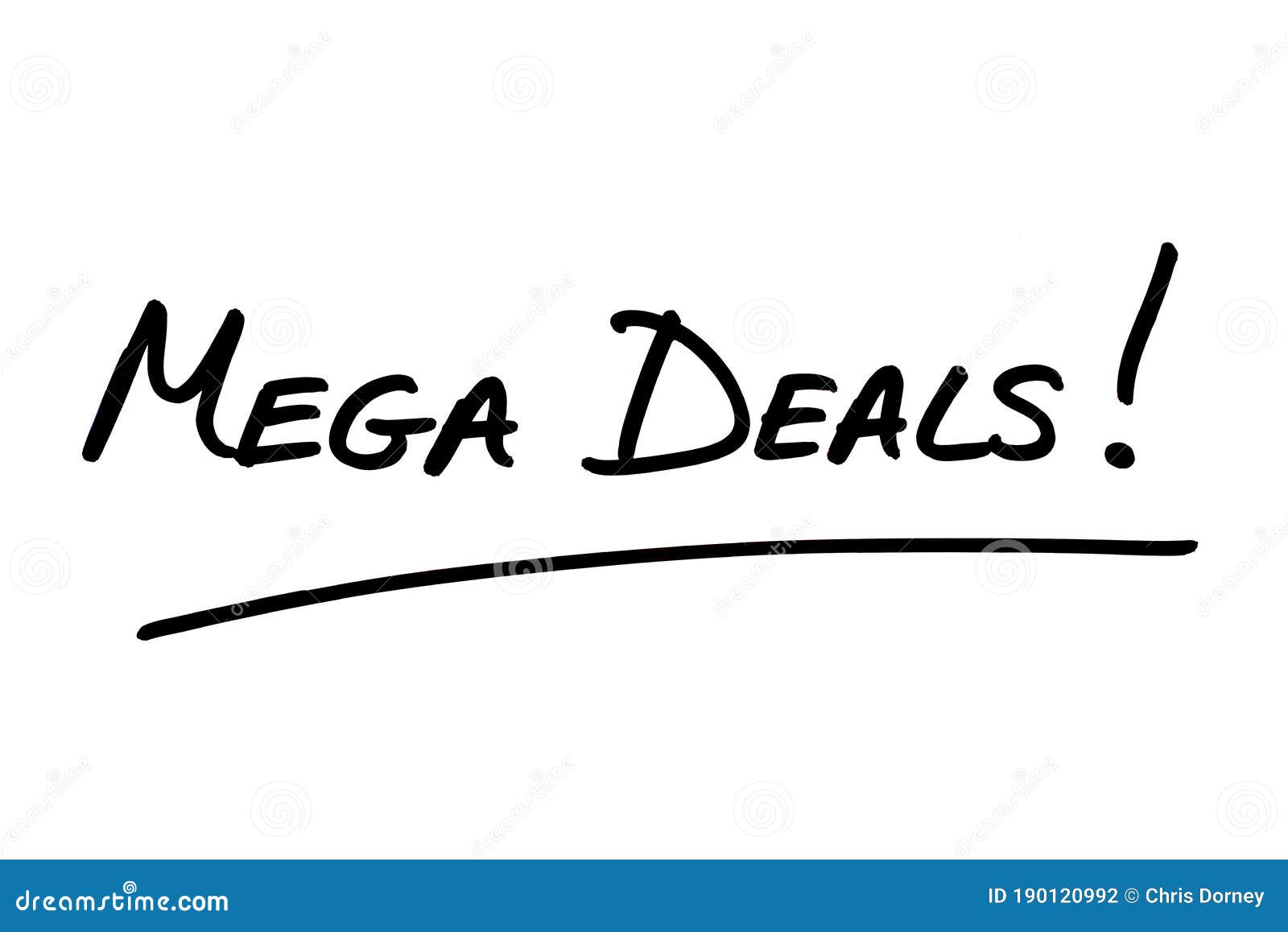 MEGA DEALS stock illustration. Illustration of commerce - 190120992