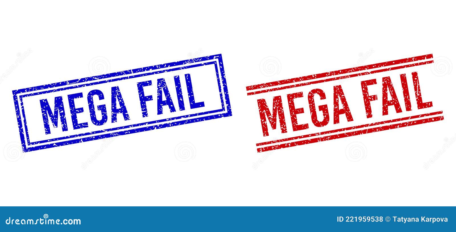 Grunge Textured MEGA FAIL Seal with Double Lines Stock Vector ...