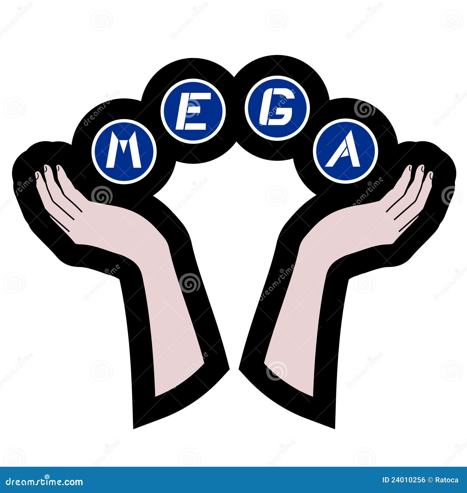Mega icon stock vector. Illustration of finger, vector - 24010256