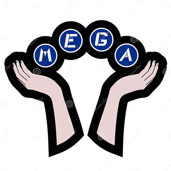 Mega icon stock vector. Illustration of finger, vector - 24010256