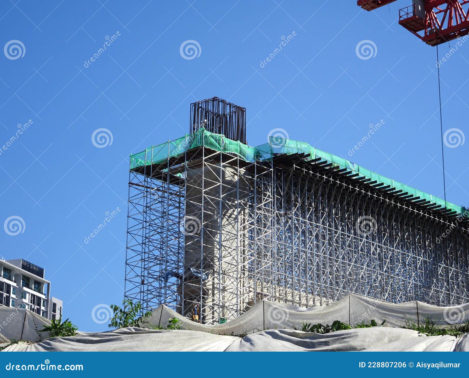 The Mega Infrastructure Structure is Under Construction. Editorial ...