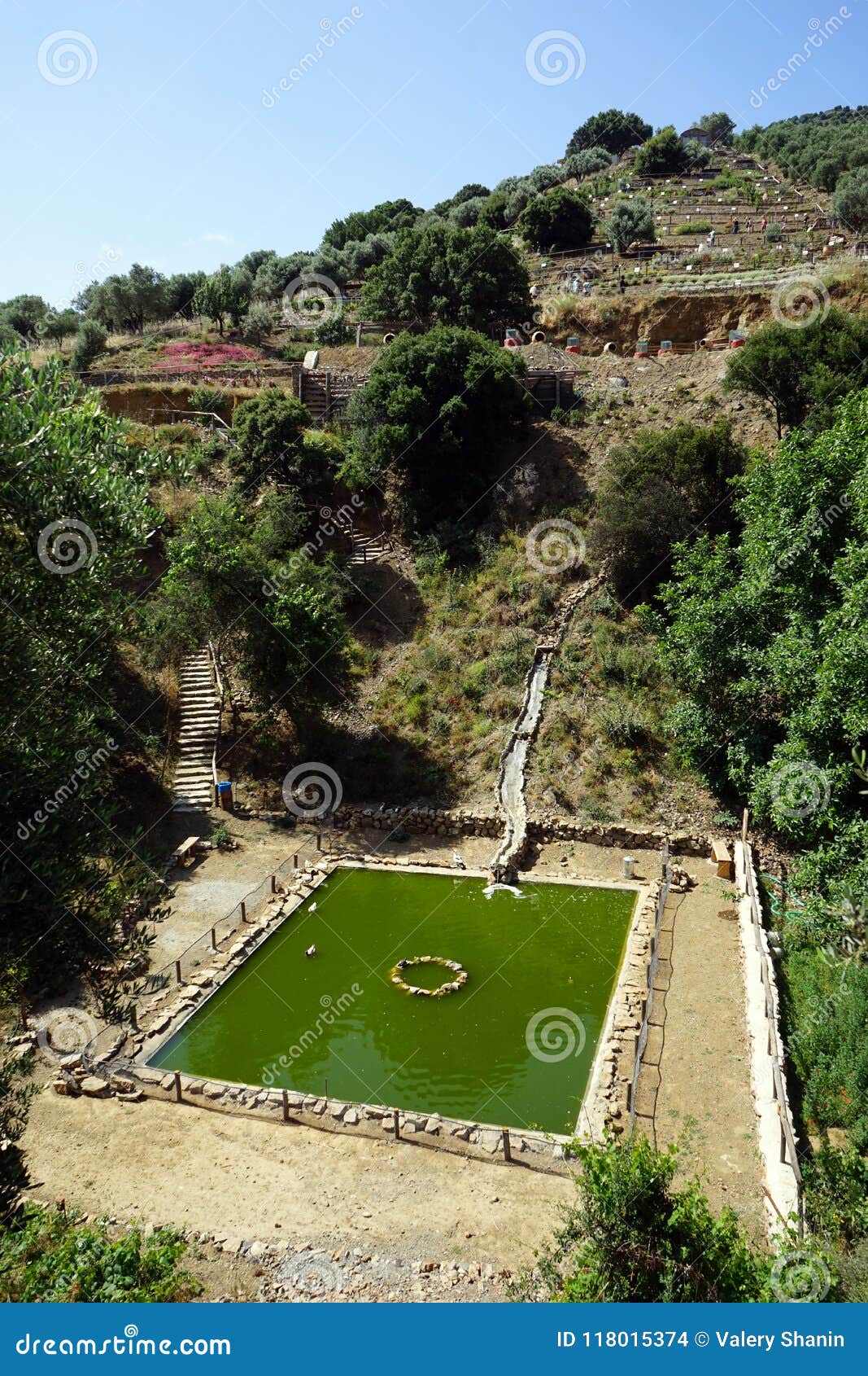 Mega Kretan Theme park editorial stock image. Image of pool - 118015374