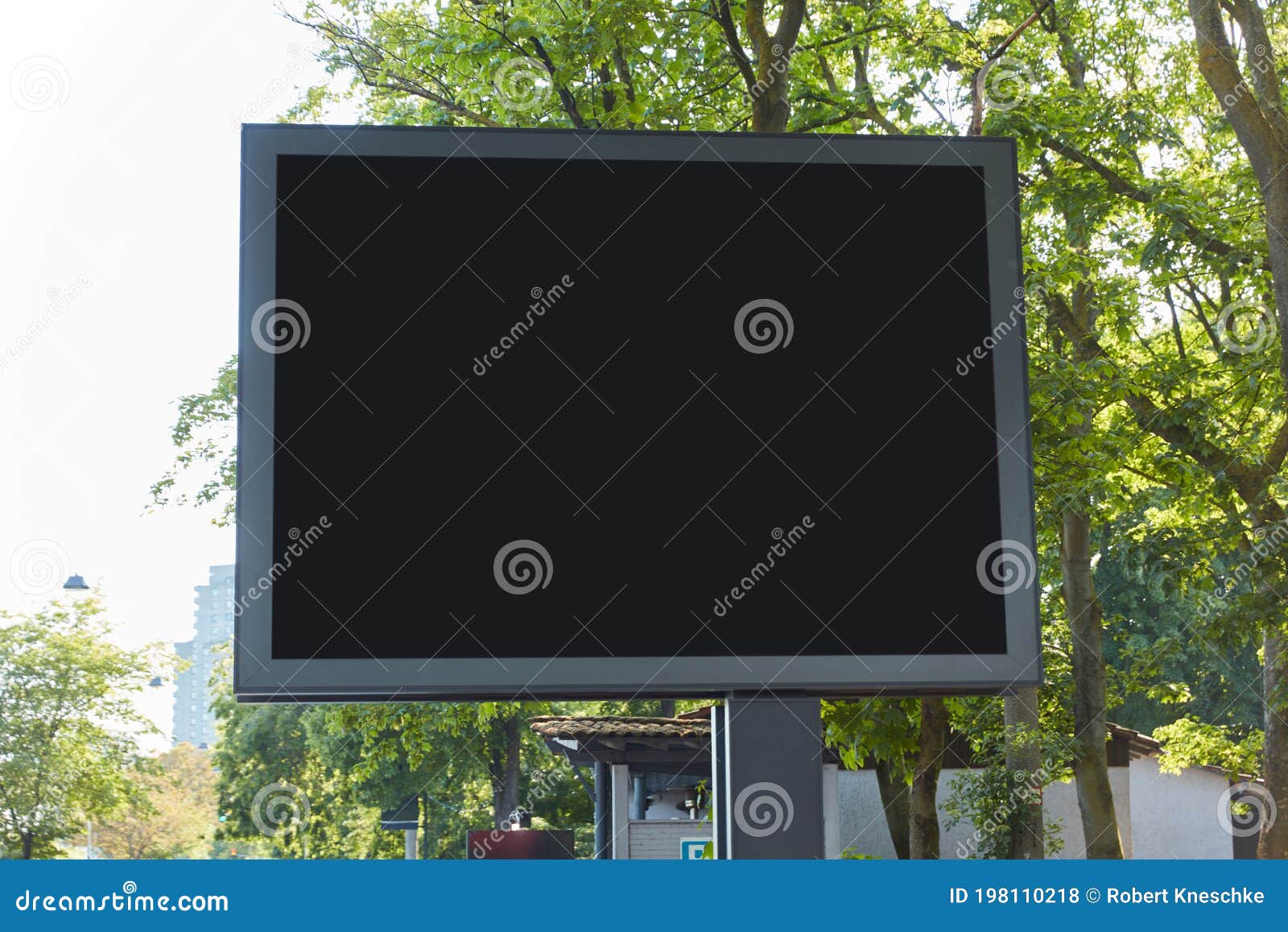 Mega-Light Digital Poster Billboard Mock-Up Template Stock Photo ...