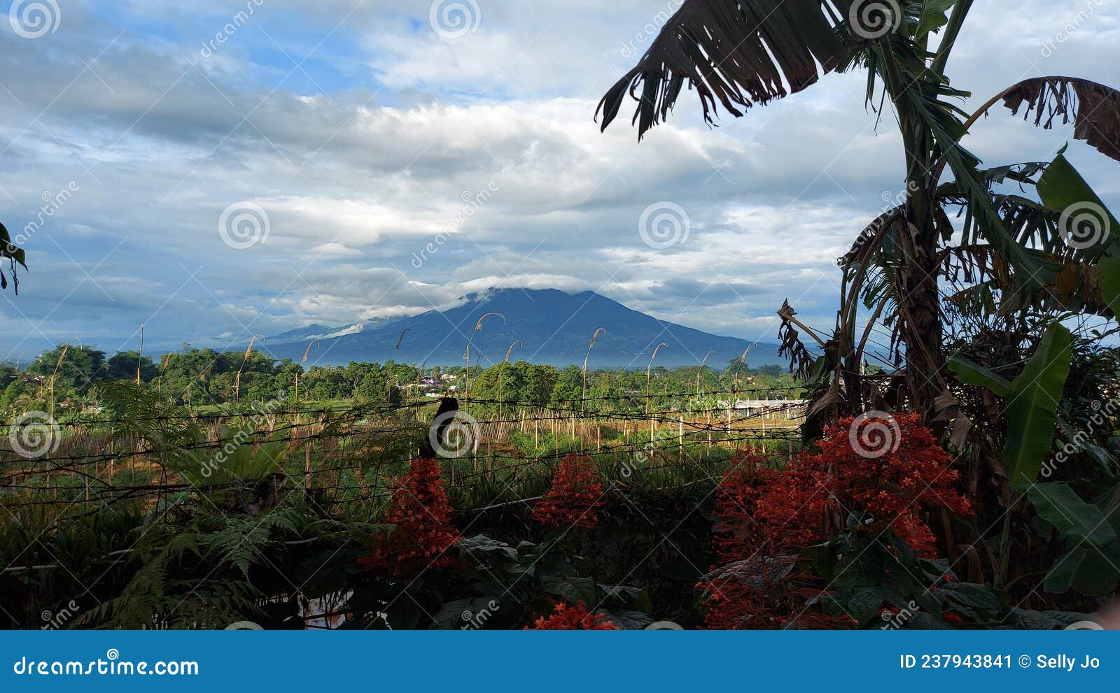 Mega Mendung in the Morning Stock Image - Image of reflection, hill ...
