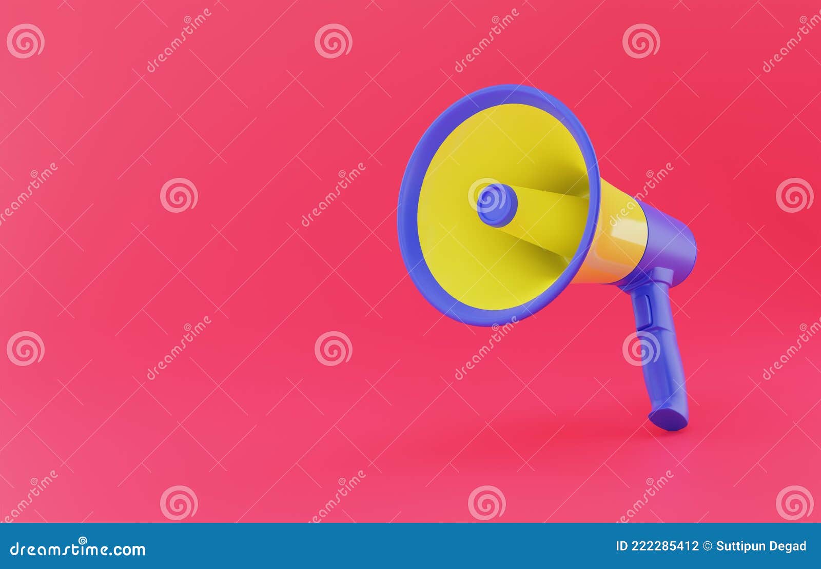 Mega Phone with Clipping Path Stock Illustration - Illustration of mega ...