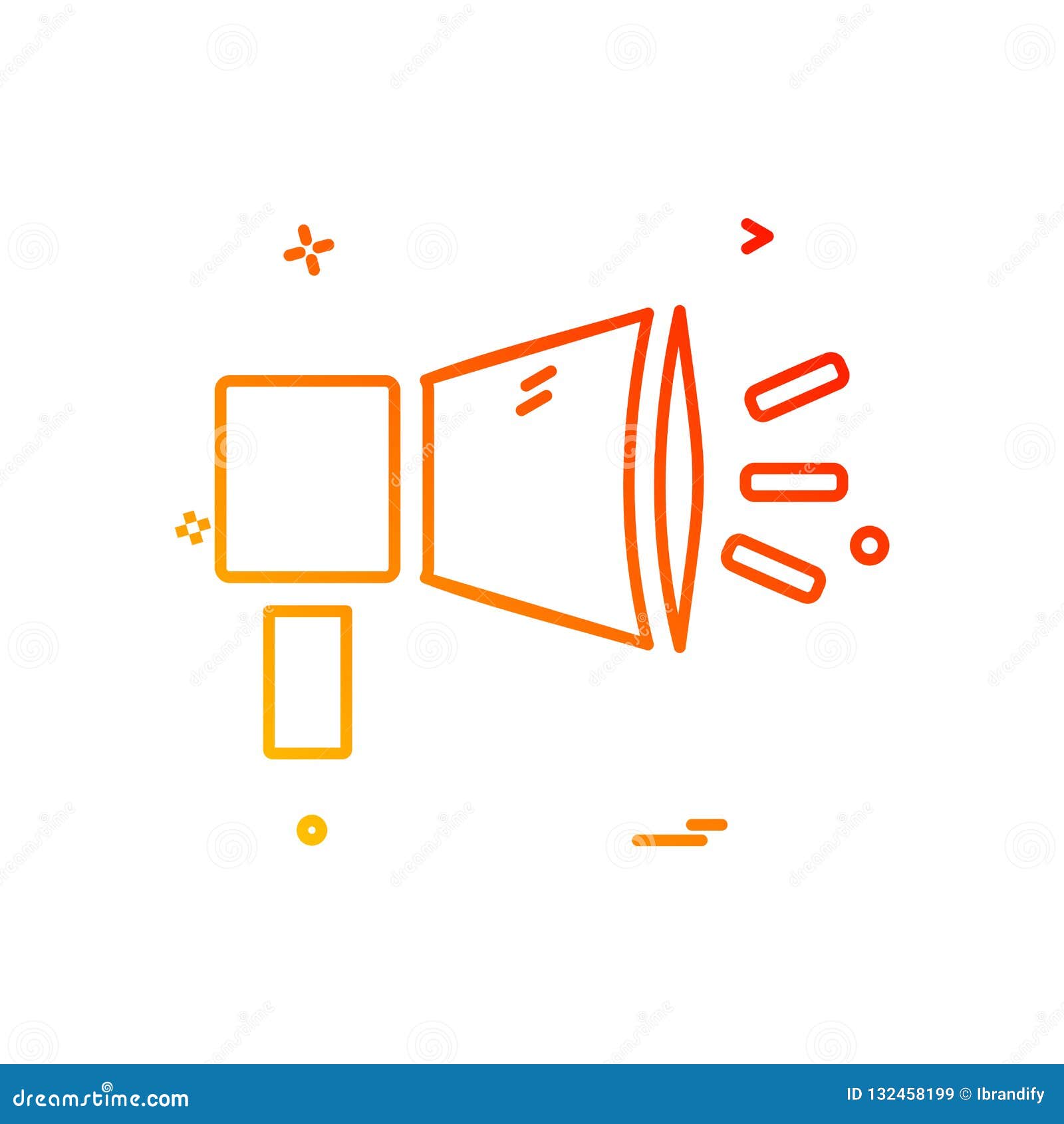 Mega Phone Icon Design Vector Stock Vector - Illustration of mega ...