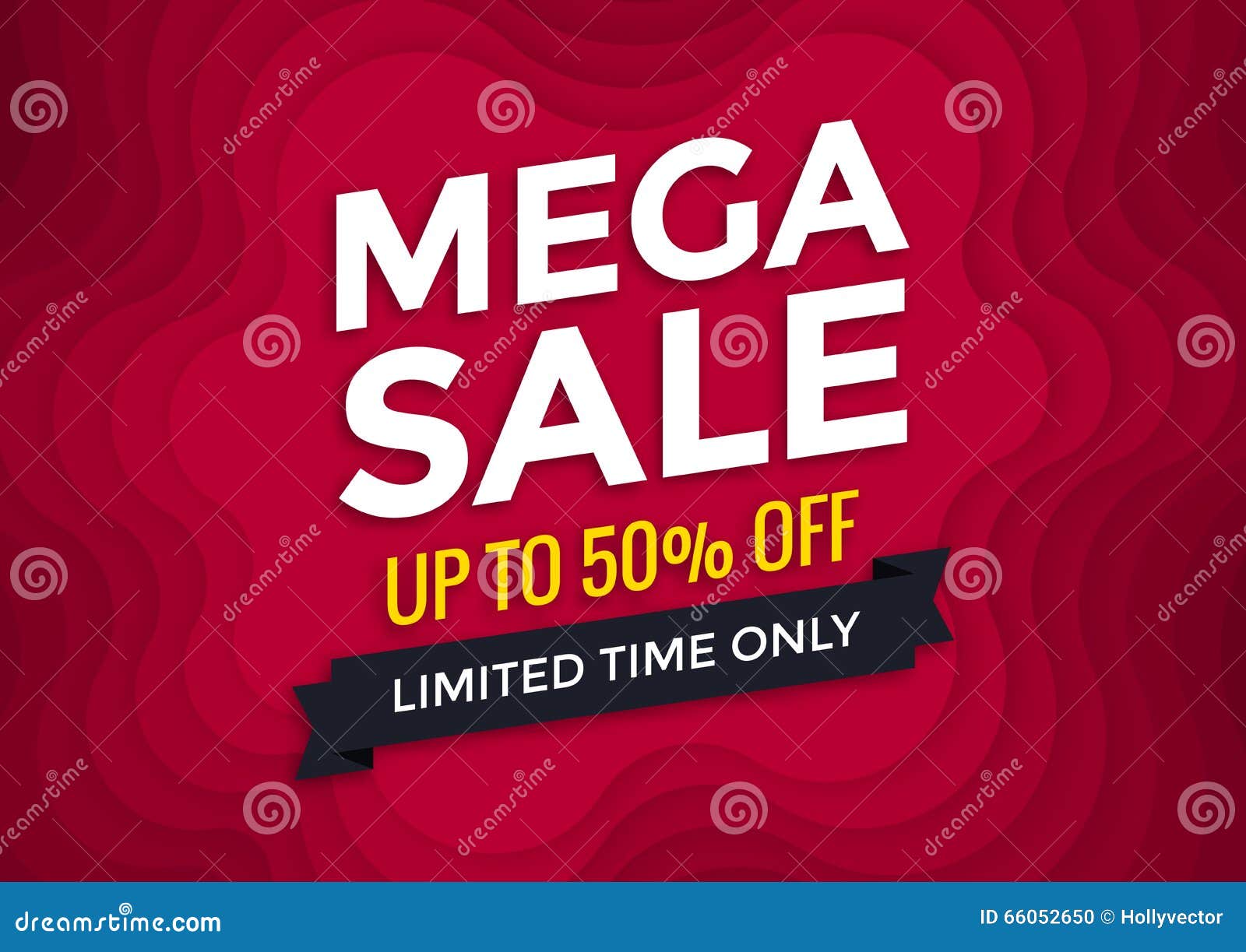 Mega sale banner design stock vector. Illustration of advertising ...