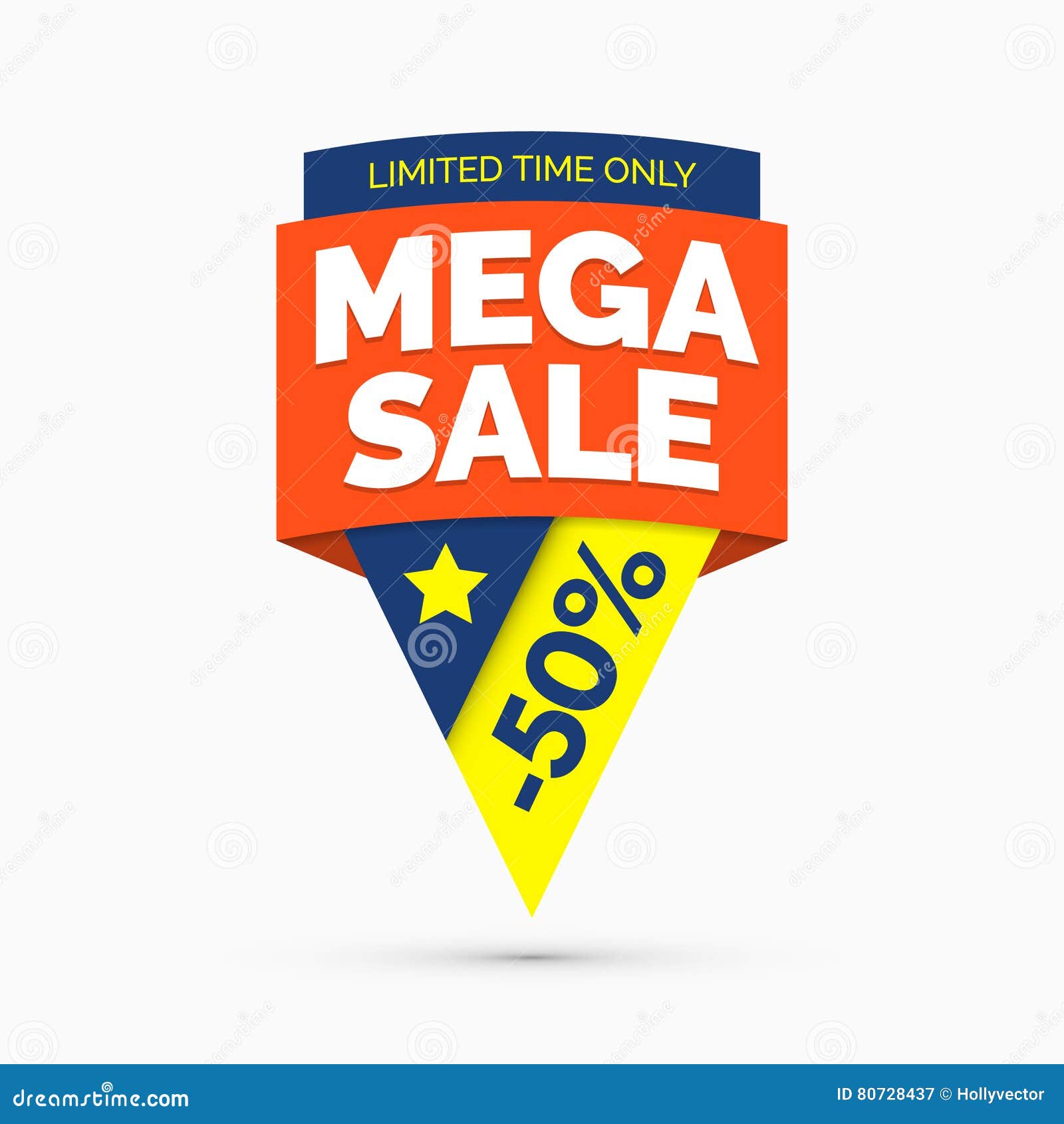 Mega Sale Banner, Limited Time only Stock Vector - Illustration of ...