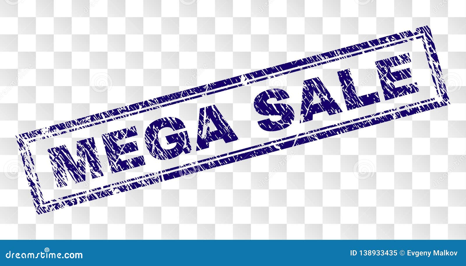 Grunge MEGA SALE Rectangle Stamp Stock Vector - Illustration of design ...