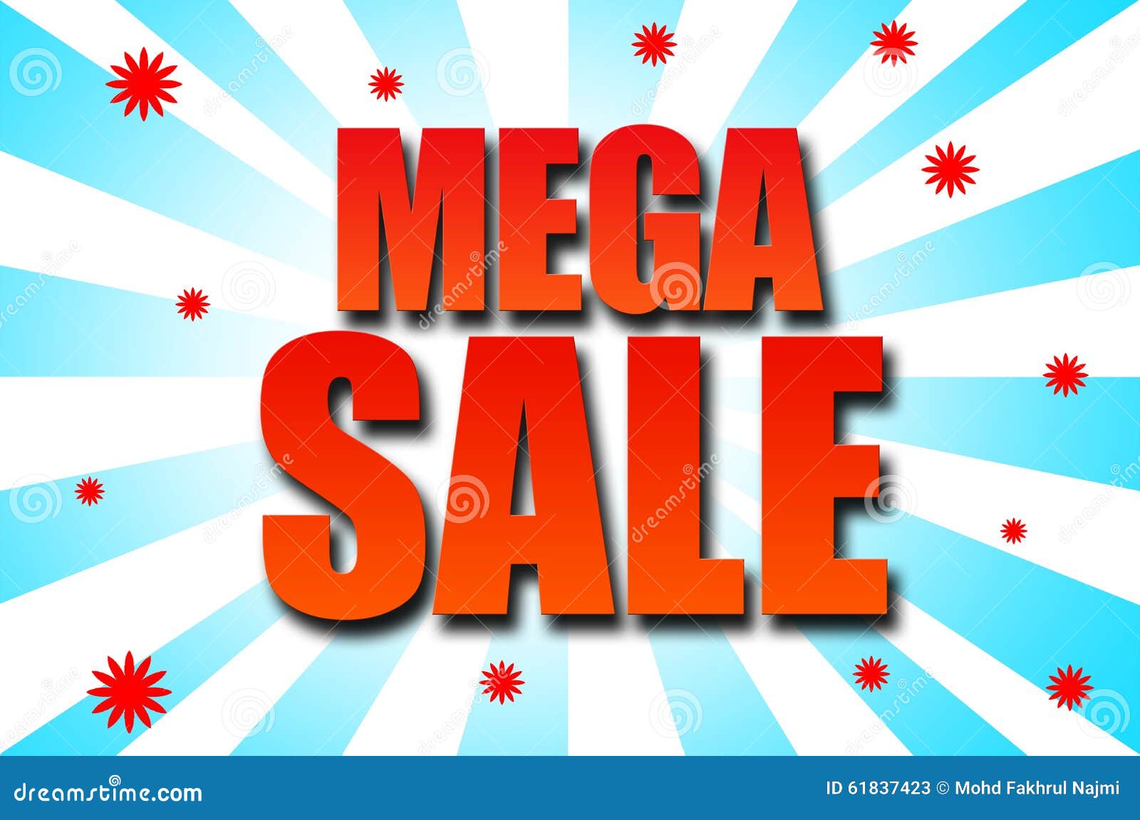 Mega Sale template design stock illustration. Illustration of icon ...