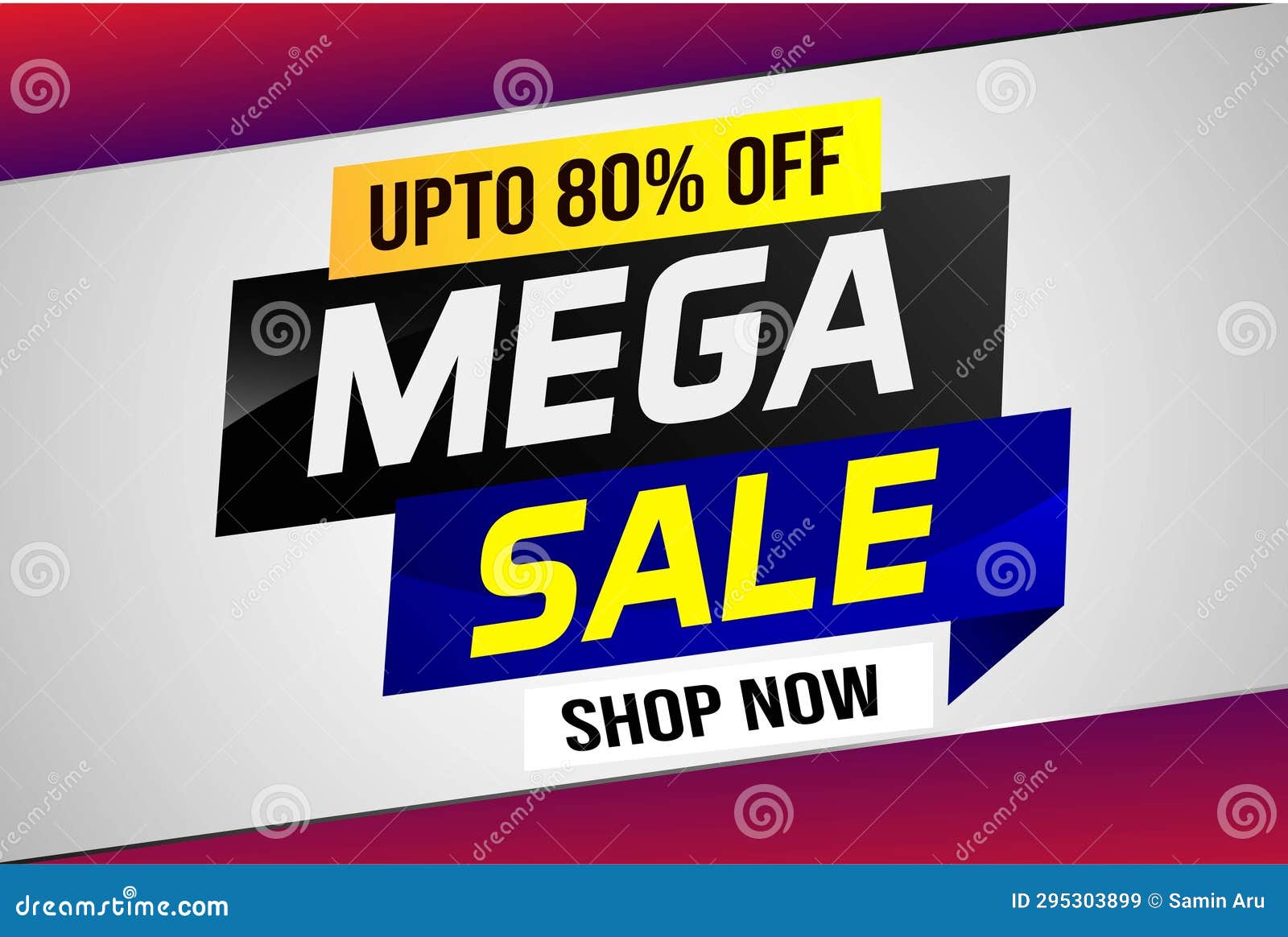 Mega Sale Word Concept Vector Illustration Stock Vector - Illustration ...